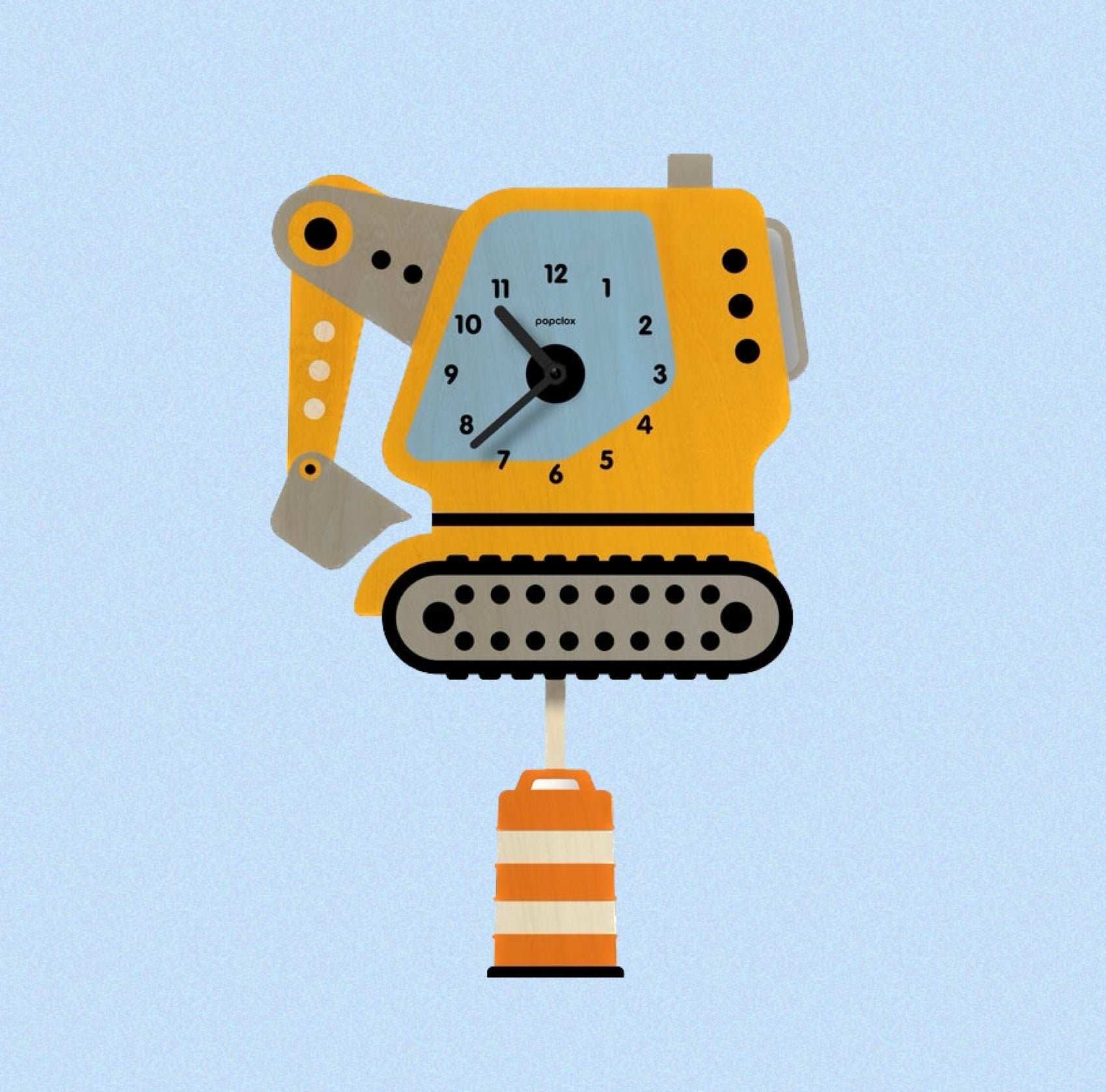 Popclox Excavator Pendulum Clock – CoteTimeworks